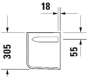 Duravit 8571800002 - Капак за сифон D-CODE 30x26,8 cm керамика ...