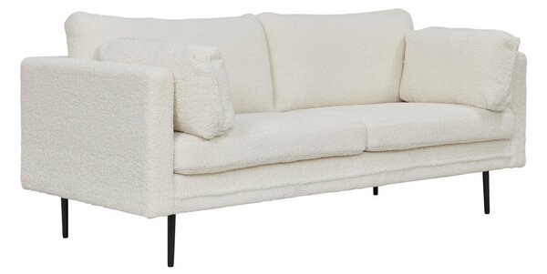 Диван Dallas 2909, Няма, Бял, 203x86x84cm, Крака: Метал | FAVI.bg