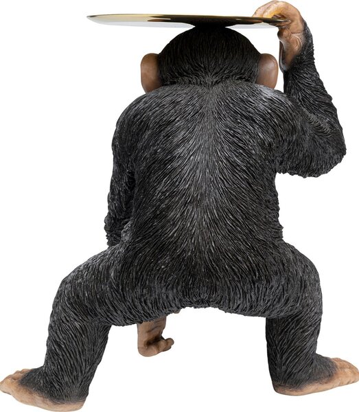 Деко фигура Butler Playing Chimp Black 52cm | FAVI.bg