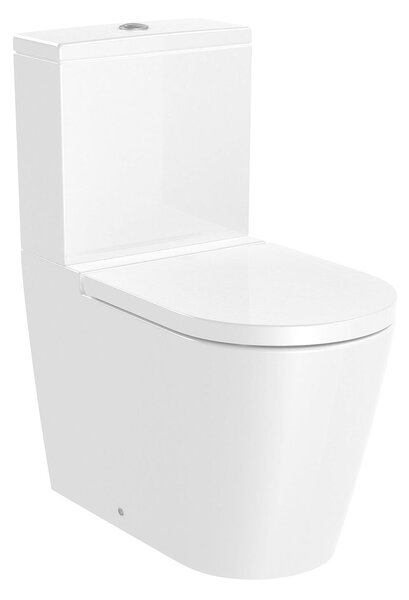 Тоалетна чиния за моноблок, Roca, A342526000 ROUND, седалка и капак ...