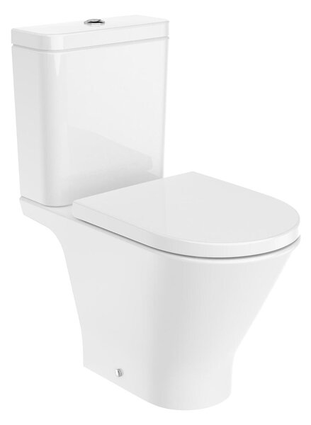 Тоалетна чиния за моноблок, Roca, A3420N8000 ROUND, с двойно оттичане ...