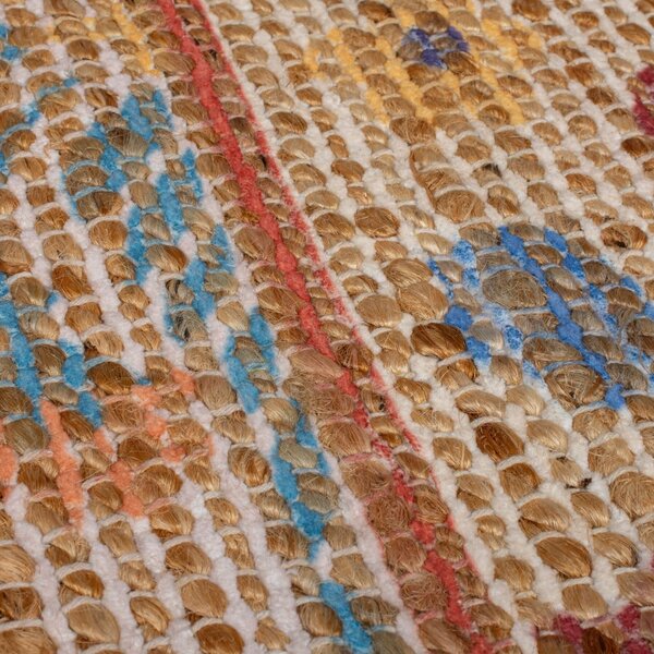 Ръчно изработен килим със смес от юта в естествен цвят 120x170 cm ...