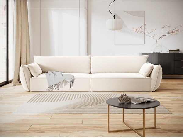 Бежов кадифен диван 248 cm Vanda – Mazzini Sofas | FAVI.bg