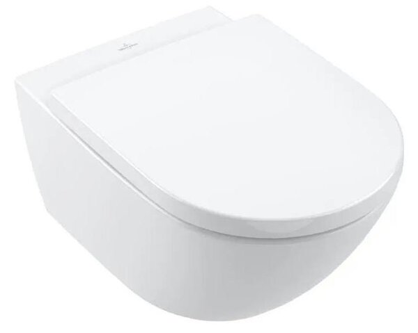 Villeroy & Boch 4670TSR1 - Подвесна тоалетна чиния SUBWAY с капак ...