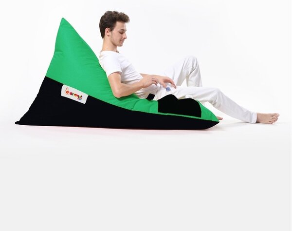 Taburet puf beanbag de gradina Pyramid Verde | FAVI.bg